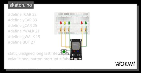 Semaforo Wokwi Esp32 Stm32 Arduino Simulator