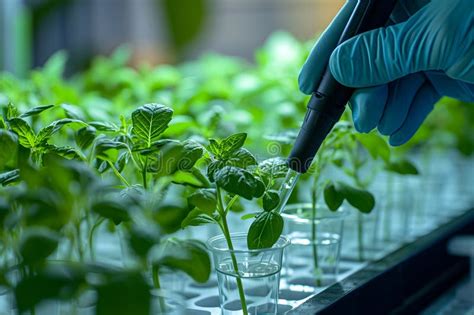 Technology In Agriculture Genetically Modified Crops In Laboratory