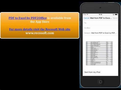 فیلم آموزشی [pdf به excel] تبدیل پی دی اف به اکسل در آیفون به تبدیل