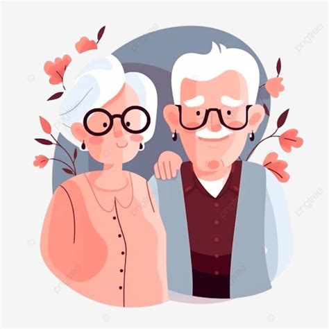 내가 생각하는 조부모의 날 노인 어르신 할아버지 Png 일러스트 및 이미지 에 대한 무료 다운로드 Pngtree