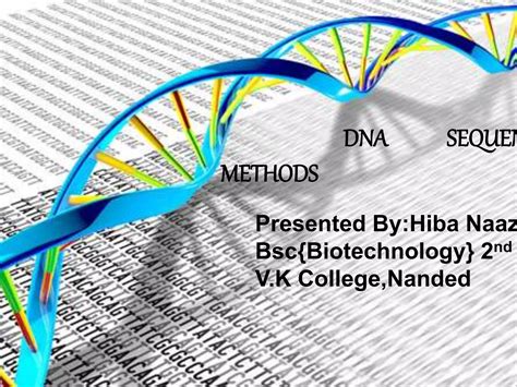Presentation On Dna Sequencing Ppt