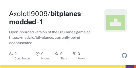 GitHub Axolotl9009 Bitplanes Modded 1 Open Sourced Version Of The