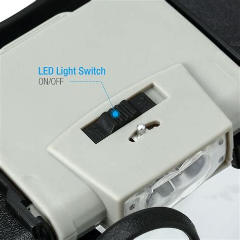 Lupa De Diadema Con Luz Led De 15x A 85x Manos Libres Para Montaje