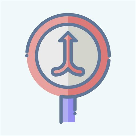 Icon Merge Related To Road Sign Symbol Doodle Style Simple Design