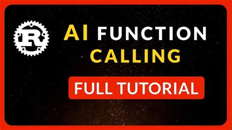 Ai Function Calling In Rust Full Tutorial Jeremy Chone Posted On