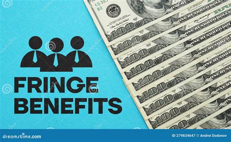 Fringe Benefits Are Shown Using The Text Stock Illustration