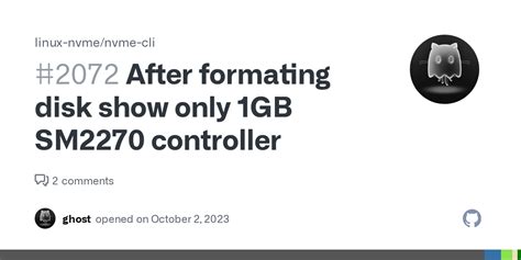 After Formating Disk Show Only 1gb Sm2270 Controller · Issue 2072