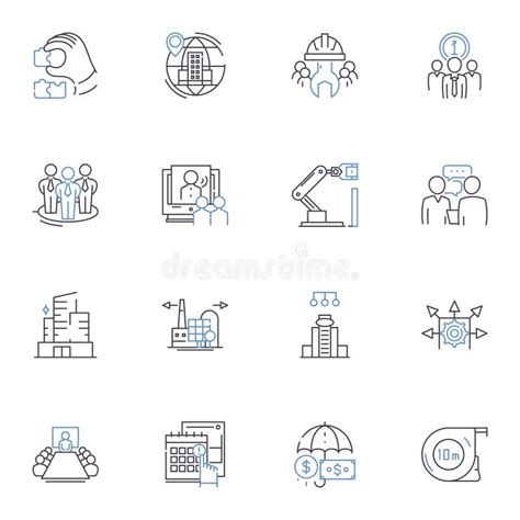 Product Design Line Icons Collection Innovation Creativity