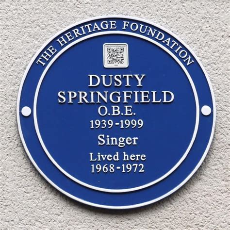 Dusty Springfield London Remembers Aiming To Capture All Memorials