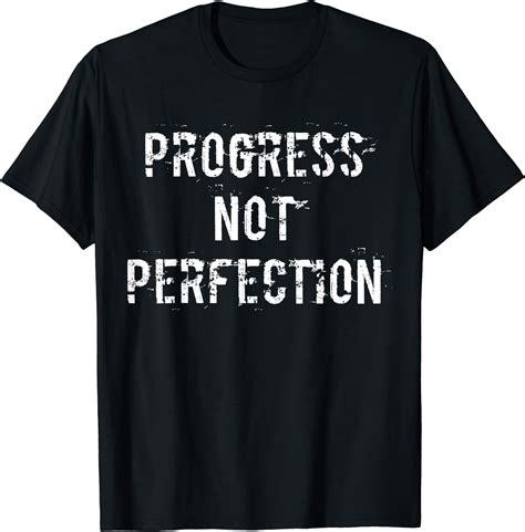 Addiction Recovery Progress Not Perfection Overcome Unisex T Shirt