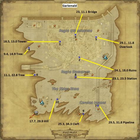 Endwalker Aether Current Maps Rffxiv