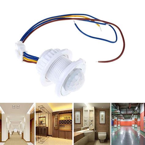 Luz De Techo Led Infrarrojo Sensor De Cuerpo Humano Mini Imán Pir