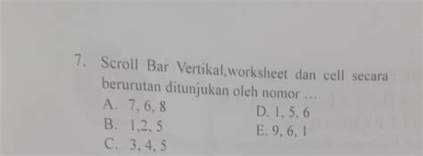 Solved Scroll Bar Vertikalworksheet Dan Cell Secara Berurutan