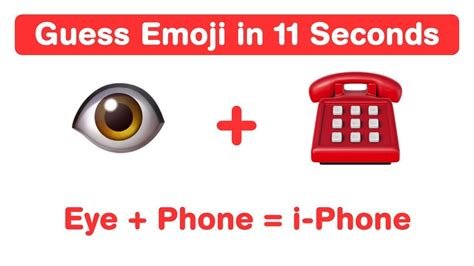 11 Second Riddles Emoji Guess The Emoji Challenge English Word Game