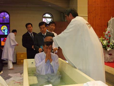 본당소식 화북본당 침례浸禮 세례성사 거행