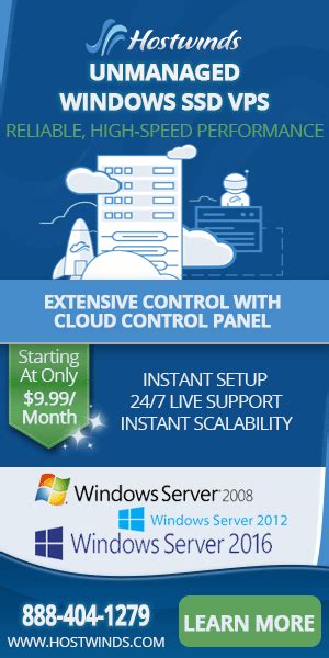 Hostwind Unmanaged Windows Vps Best Hosting Coupons