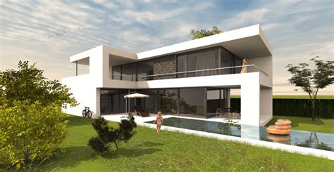 Architektenhaus Flachdach Modern Geplant AVANTECTURE