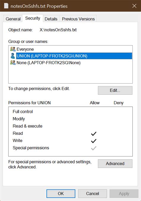 connect to win10 can read write but cannot rename delete however