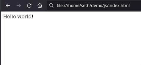 编写你的第一段 JavaScript 代码 LinuxStory