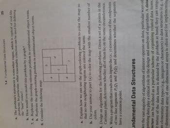 Answered Consider The Following Map A E C B O A Explain How We Can Use The Graph Coloring