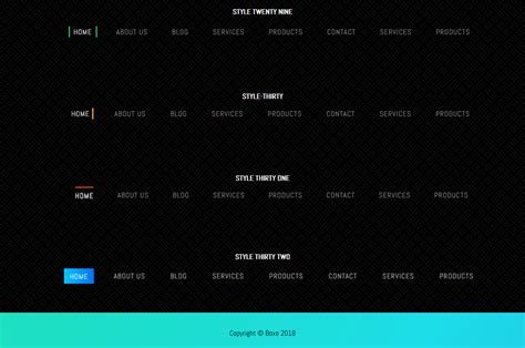 Boxe Navbar Hover Effect By Meteros Codecanyon