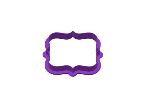 Square Plaque Cookie Cutter Shapes Cookie Cutters Polymer Etsy