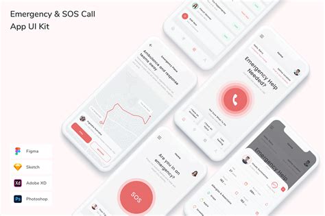 Emergency And Sos Call App Ui Kit Behance