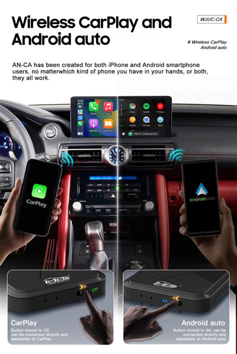 Wireless Carplay Android Auto Adapter Factory Wired Convert Wireless Carplay Android Auto Plug
