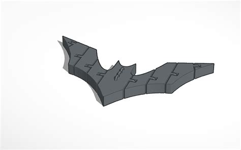 3d design flexi bat with hanger loops tinkercad