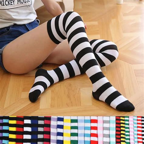 Calcetines Por Encima De La Rodilla Para Mujer Y Niña Medias Largas De