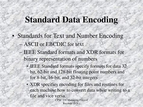 cpsc 231 managing files of records d h ppt download