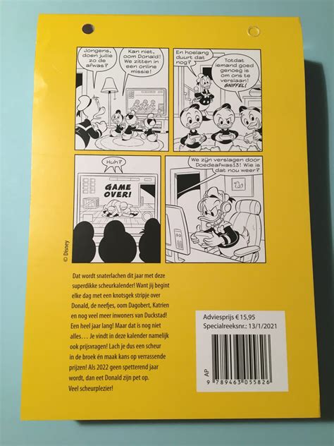 Donald Duck Scheurkalender 2022 Hello Star