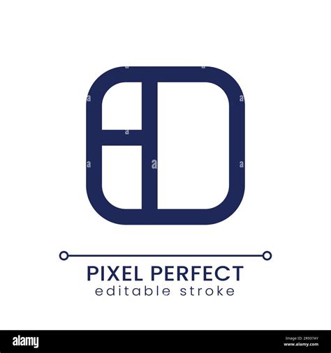 Collage Pixel Perfect Linear Ui Icon Stock Vector Image And Art Alamy
