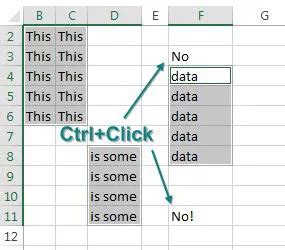 Excel Ctrl Clic Para Anular La Selecci N De Celdas Consejos De Excel