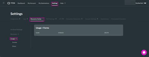 Explore Project Usage Titan Platform
