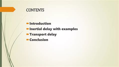 Delay Model In Vhdl Ppt