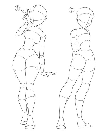 Arourara Body Drawing Tutorial Body Base Drawing Drawing Female Body