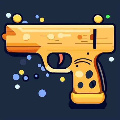 Иллюстрация векторной иконки пистолета пистолета Концепция иконки