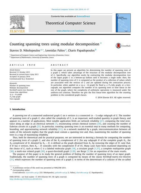 pdf counting spanning trees using modular decomposition dokumen tips