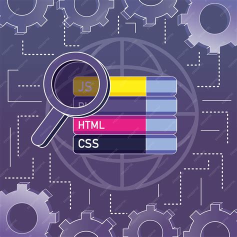 premium vector program coding concept
