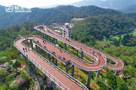 厦门山海健康步道 工程案例 湖南桃花江竹材 户外高炭防腐竹木地板 竹木墙板 竹木格栅 户外防腐竹材厂家 湖南桃花江竹材科技股份有限公司