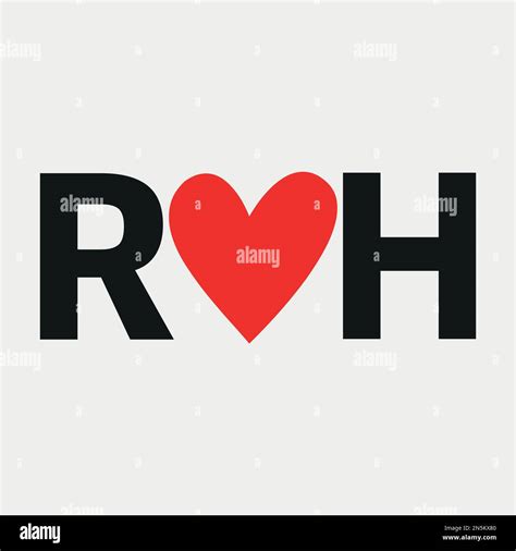 Best Couple Name R Love H Vector Illustration Stock Vector Image And Art