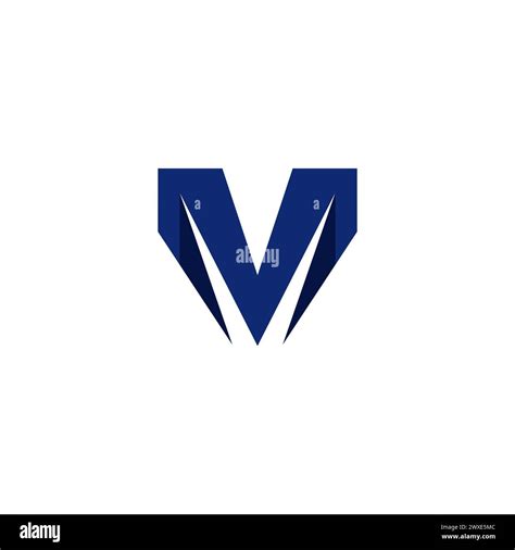 VM Logo Design Letter M Logo Vector Illustration Stock Vector Image