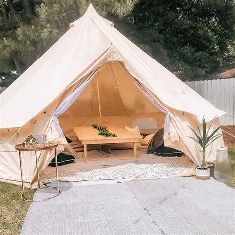Danchel Outdoor 4 Season Yurt Cotton Canvas Bell Tent With Stove Jack