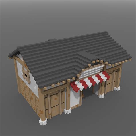体素风格magicavoxelandue4 放课后少年ds 20180328 三维 场景 羞涩的小红豆 原创作品 站酷zcool