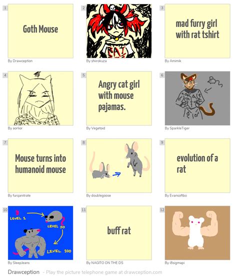 Goth Mouse Drawception