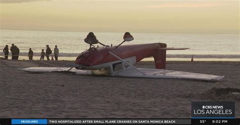 Witnesses React To Small Plane Crash On Santa Monica Beach That Left