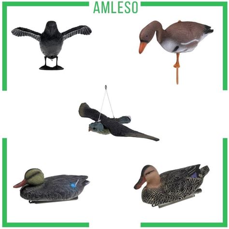 Amleso Realistic Outdoor Target Duck Decoy Garden Yard Decor Shopee