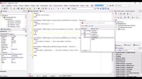 Delphi Creating A Simple Notepad Clone Youtube