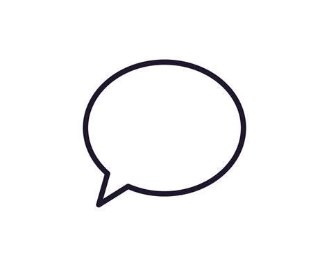 Speech Bubble Line Icon On White Background 29263342 Vector Art At Vecteezy
